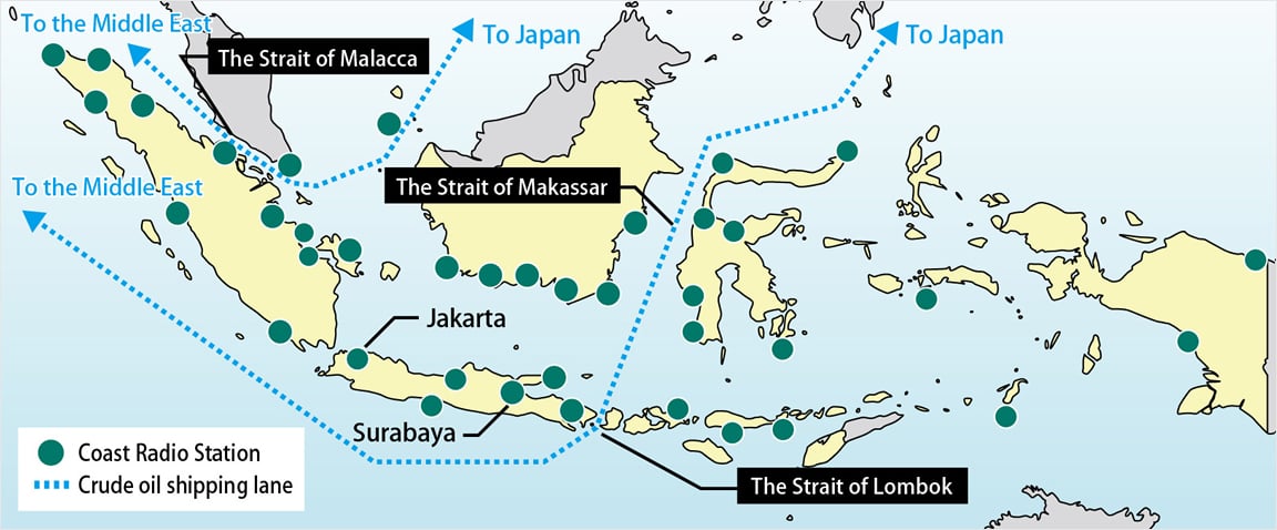 Coast Radio Station System Republic of Indonesia｜JRC（Japan Radio Co.,Ltd.）
