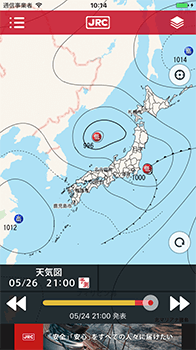 JM-Weather (J-Marine アプリ)｜JRC 日本無線株式会社