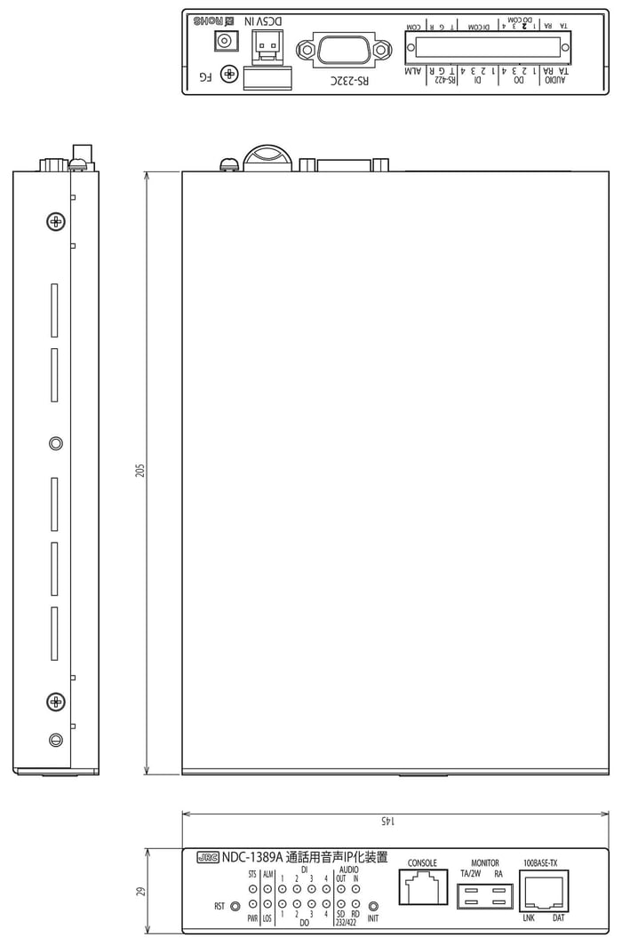 通話用音声IP化装置 NDC-1389A｜JRC 日本無線株式会社
