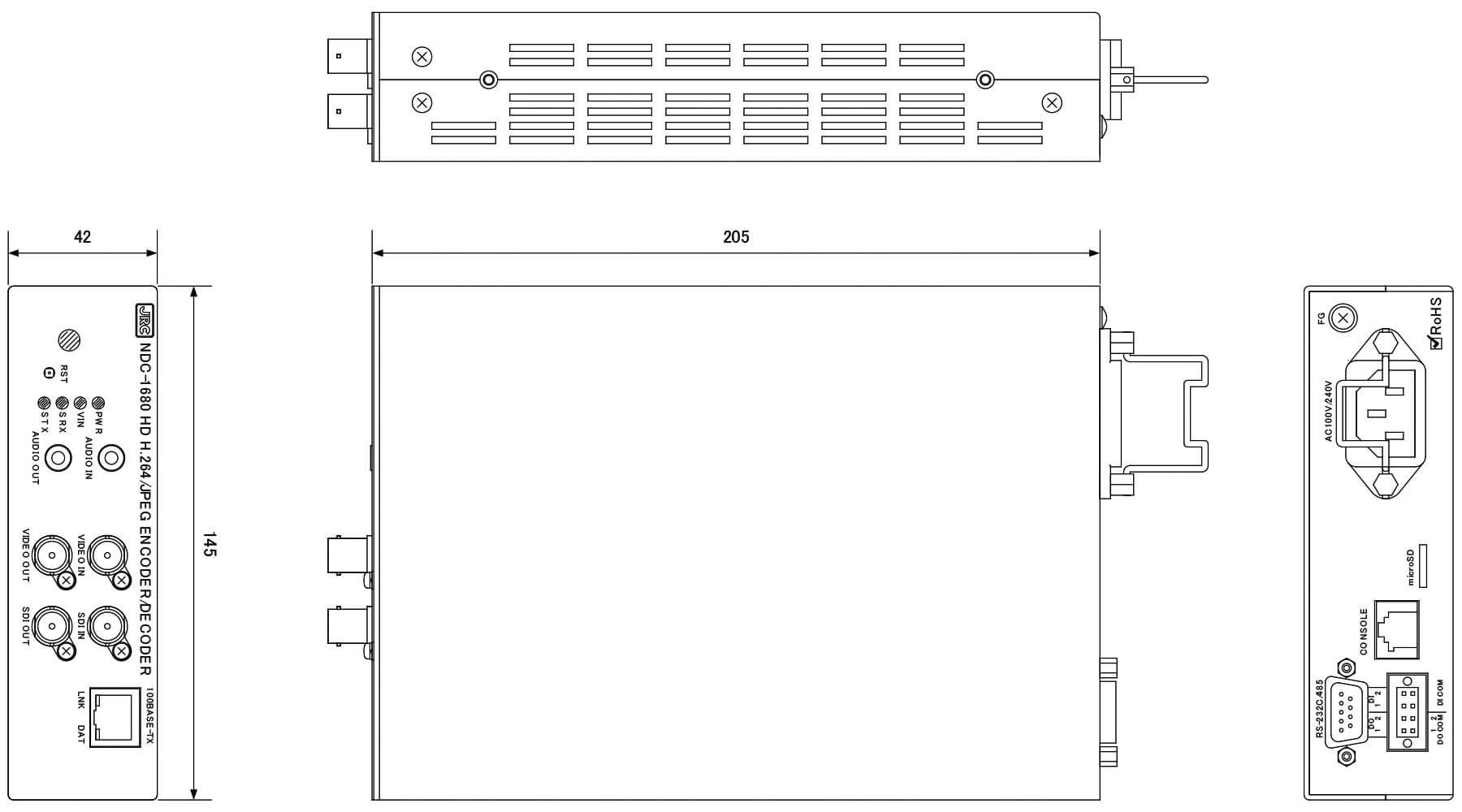 HD対応H.264エンコーダー/デコーダー NDC-1680｜JRC 日本無線株式会社